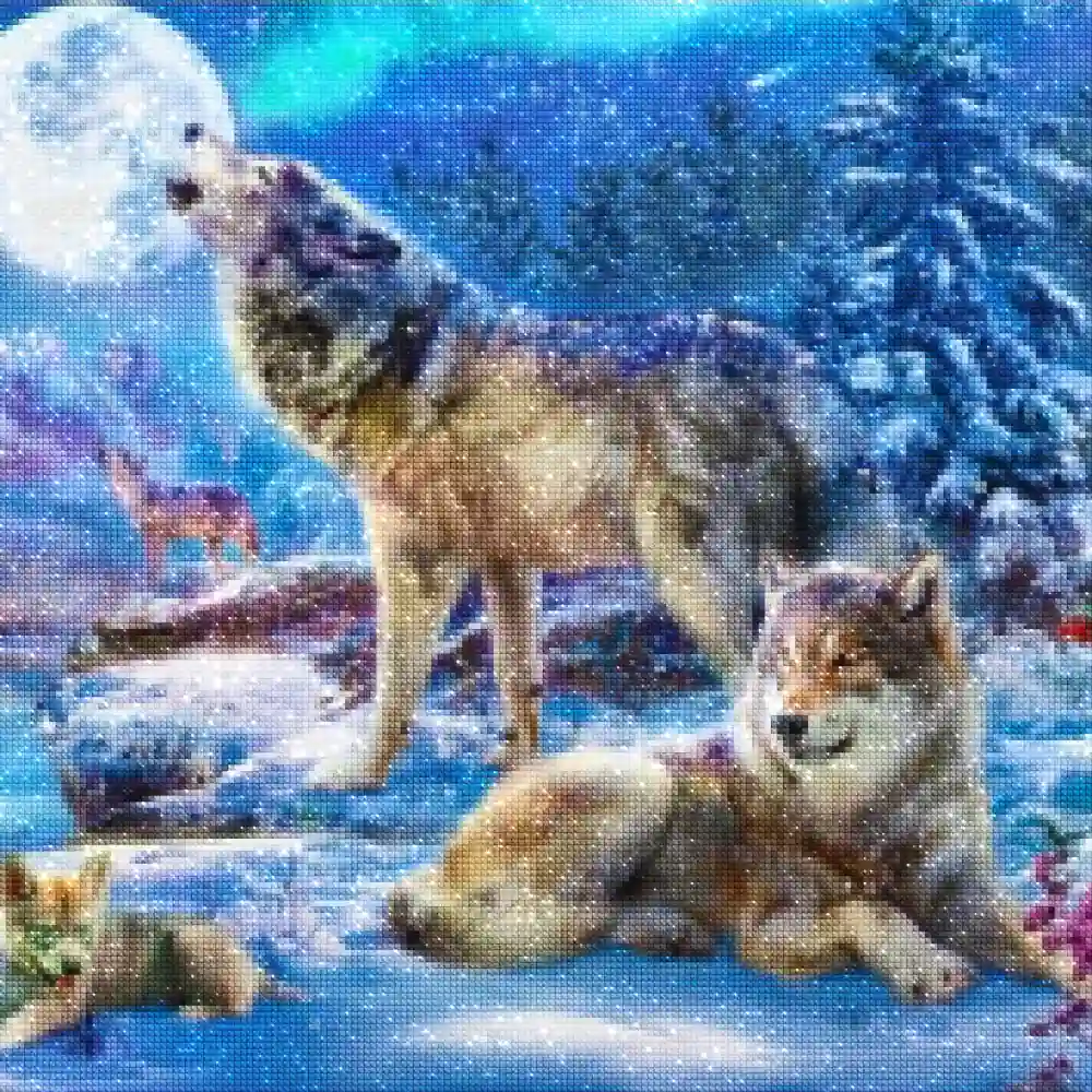 Wolf Diamond Painting – Diamonds Wizard | The Best Diamond Painting Kits