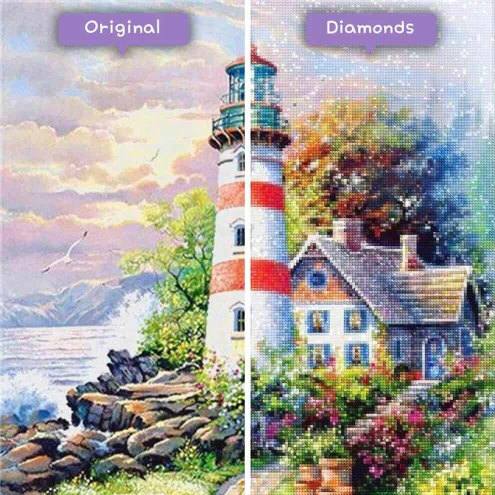 Lighthouse Diamond Painting – Diamonds Wizard | The Best Diamond ...