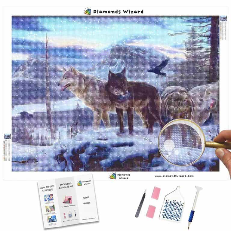 Diamond Painting Wolf Pack – Diamonds Wizard | The Best Diamond ...
