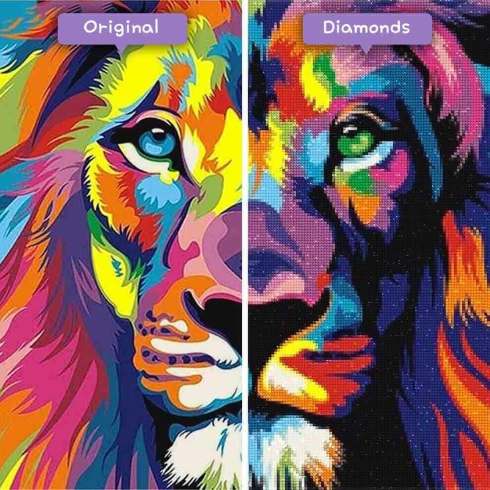 Lion Diamond Painting – Diamonds Wizard | The Best Diamond Painting Kits