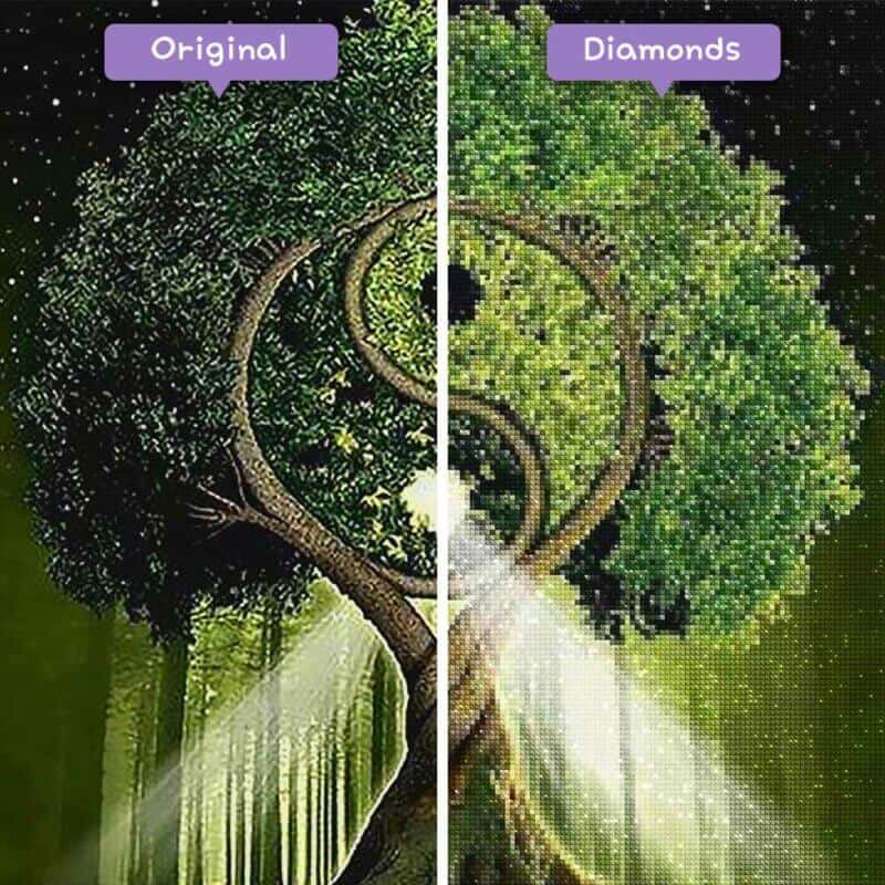 Diamond Painting Tai Chi Tree – Diamonds Wizard | The Best Diamond ...