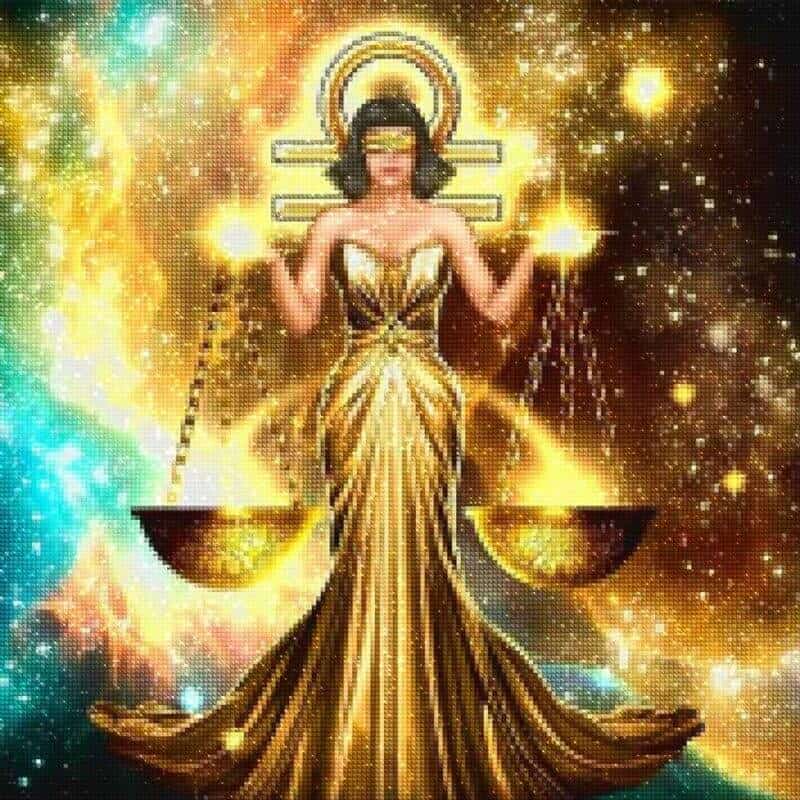 Diamond Painting Zodiac Sign Libra – Diamonds Wizard | The Best Diamond ...