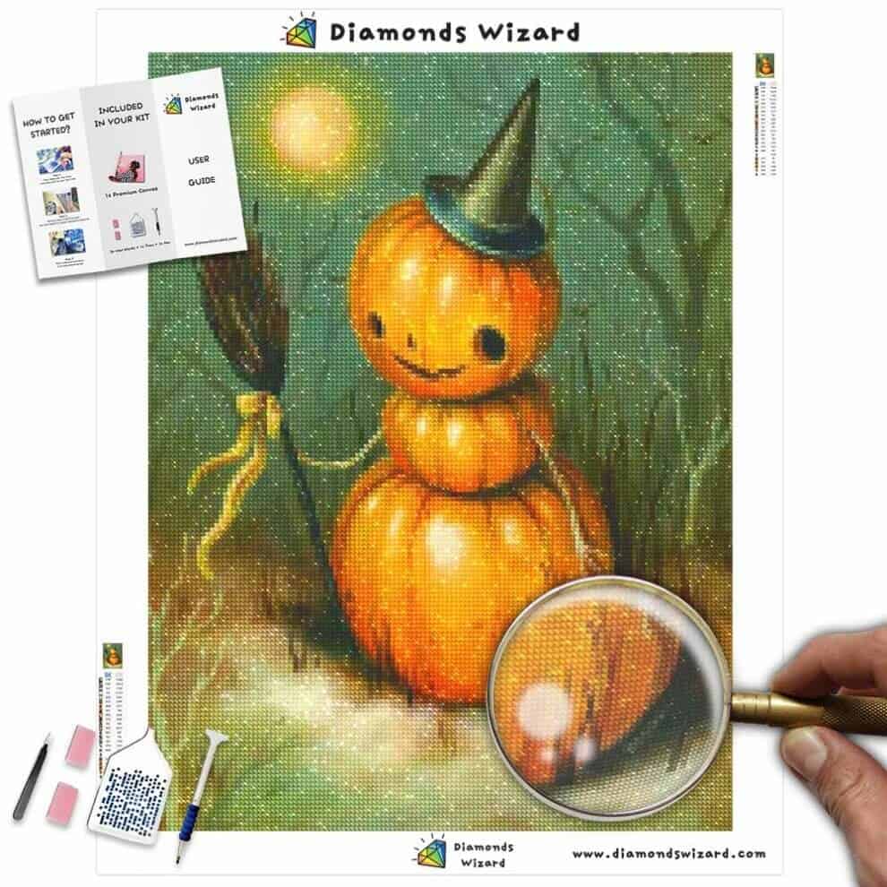Diamond Painting Pumpkin And Goblins – Diamonds Wizard | The Best ...