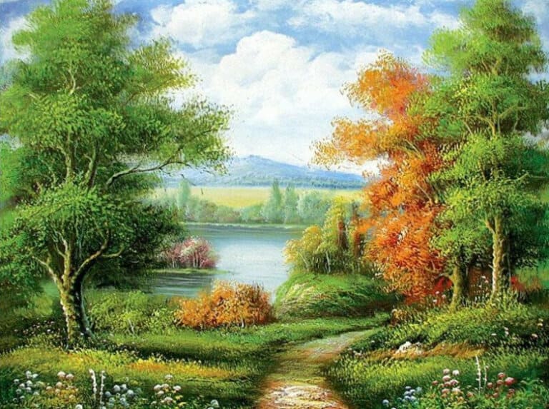 Diamond Painting Autumn Path – Diamonds Wizard | The Best Diamond ...