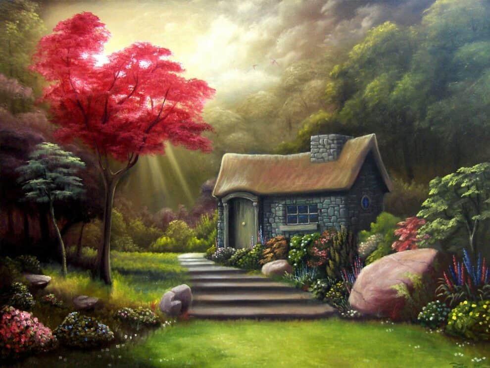 Diamond Painting Enchanted Forest Cottage – Diamonds Wizard | The Best ...