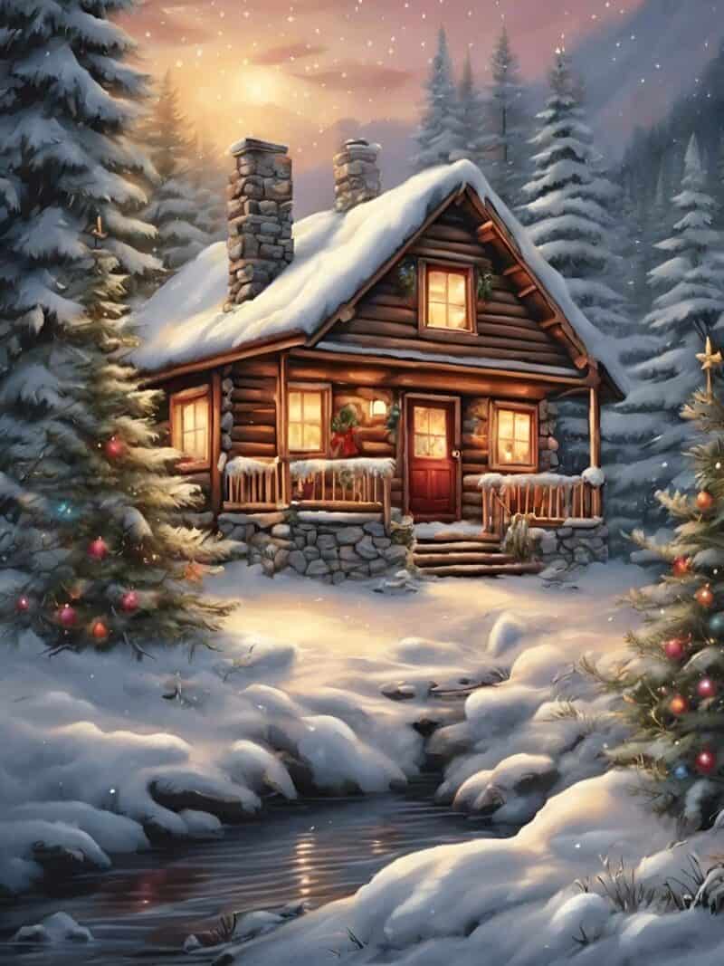 Diamond Painting Cozy Cabin Retreat – Diamonds Wizard | The Best ...