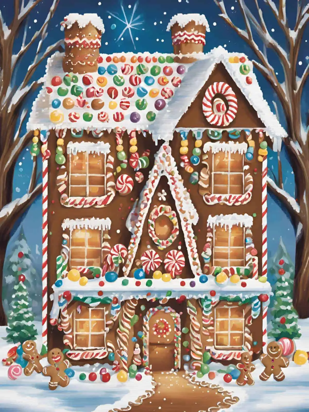 Diamond Painting Gingerbread House – Diamonds Wizard | The Best Diamond ...