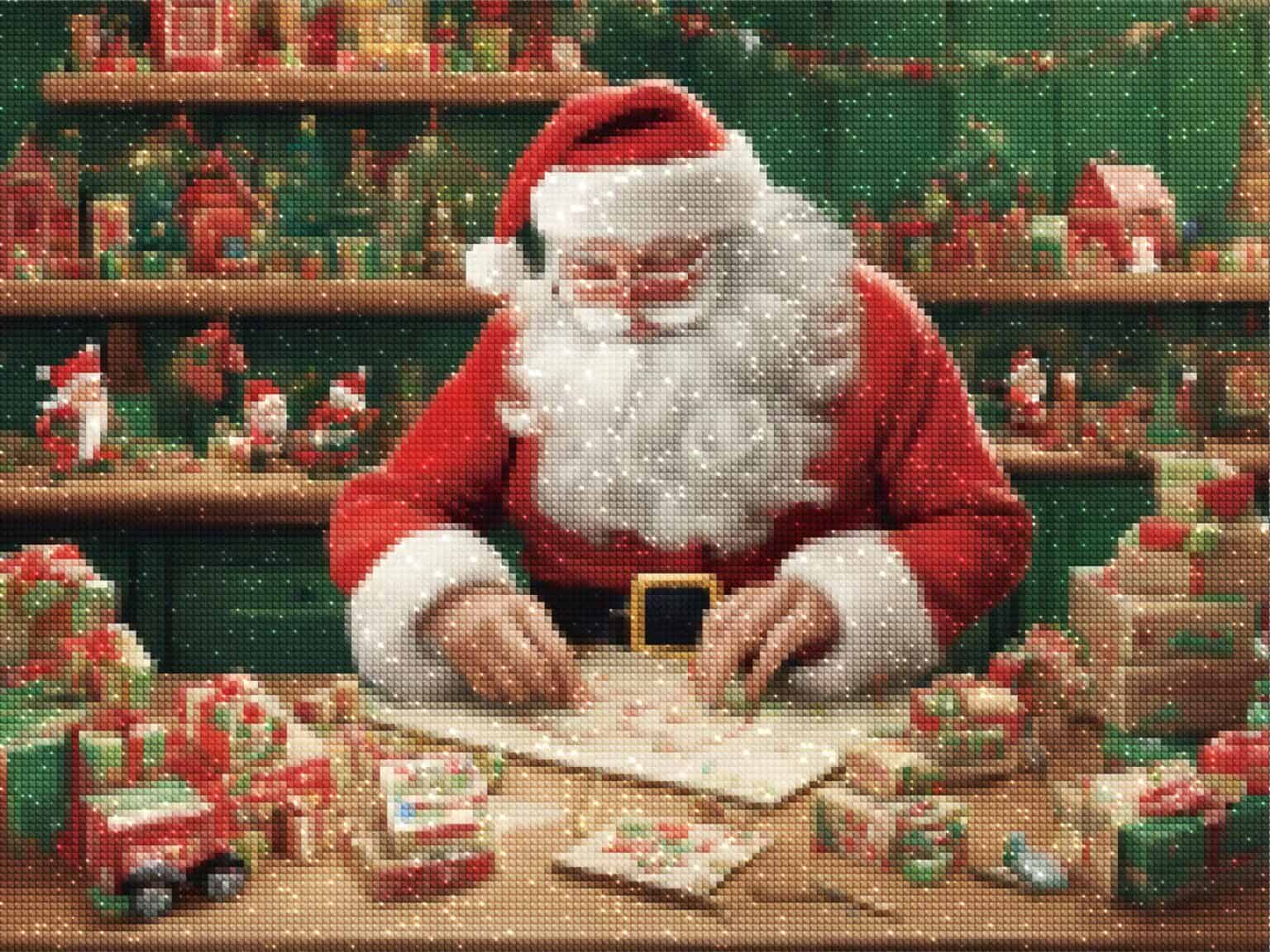 Diamond Painting Santa's Workshop – Diamonds Wizard | The Best Diamond ...