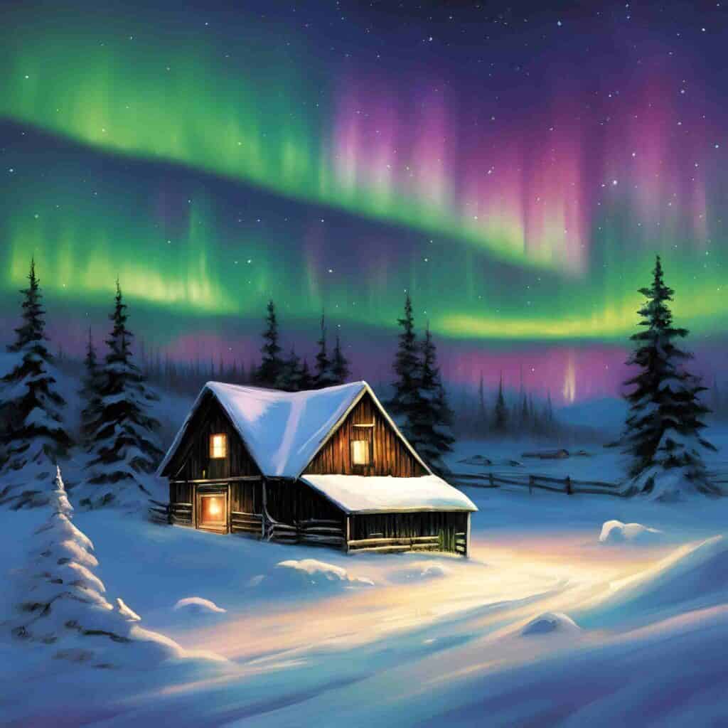 Diamond Painting Breathtaking Winter Night – Diamonds Wizard | The Best ...
