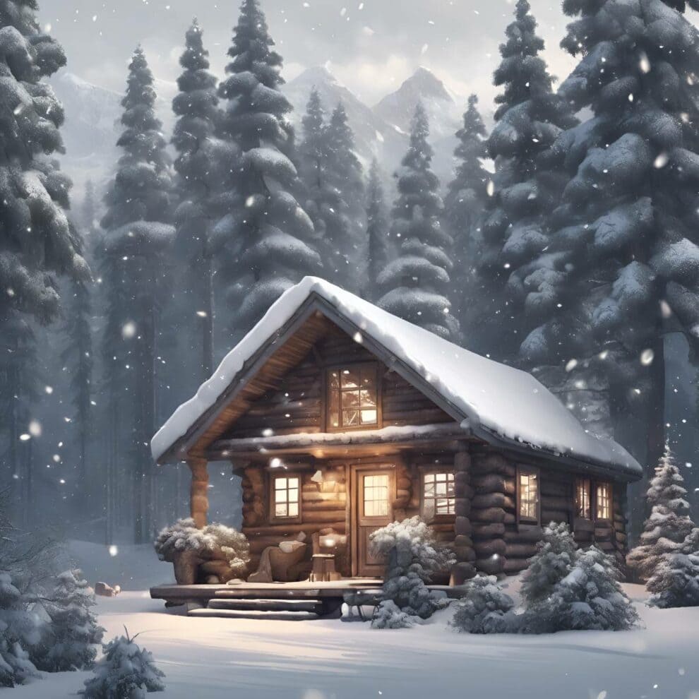 Diamond Painting Snow-Kissed Chalet – Diamonds Wizard | The Best ...